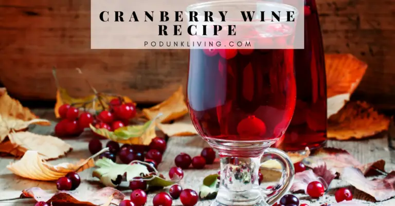 Best Cranberry Wine Recipe - Podunk Living